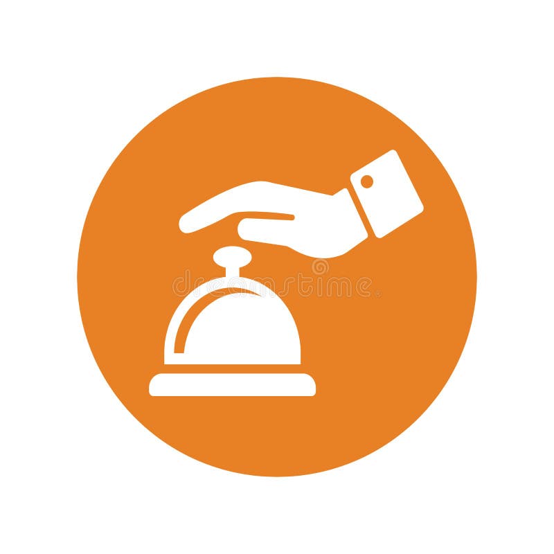 Table Bell Icon, Call, Reminder / Blue Version Stock Illustration ...