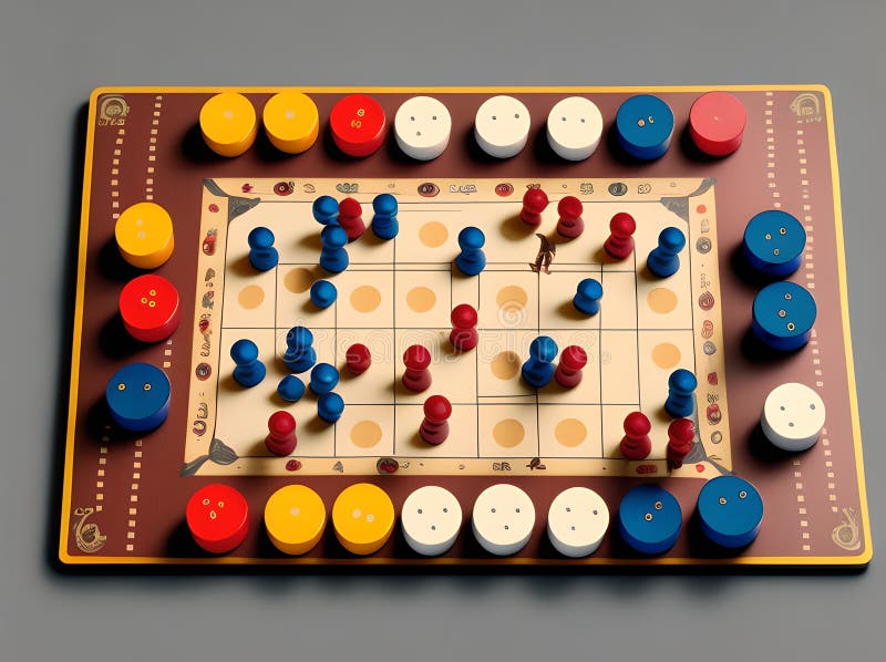 Table Board Game, Generative AI Illustration Stock Illustration ...