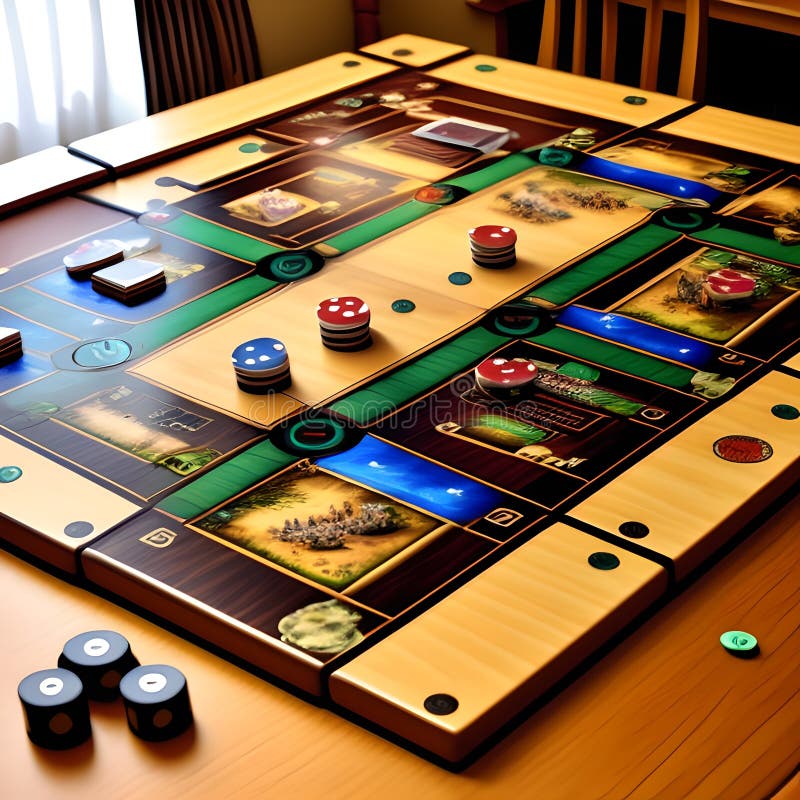 Table Board Game, Generative AI Illustration Stock Illustration ...
