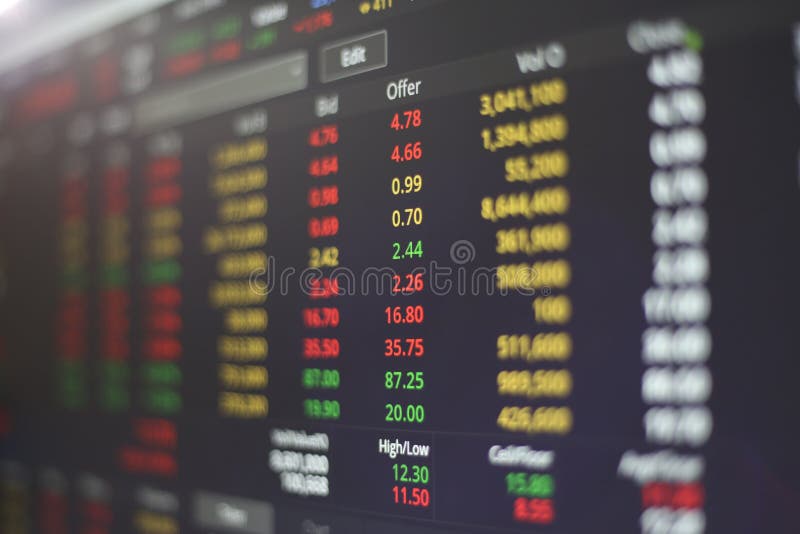 Stock Information Board Table Stock Photo - Image of poster, sign ...