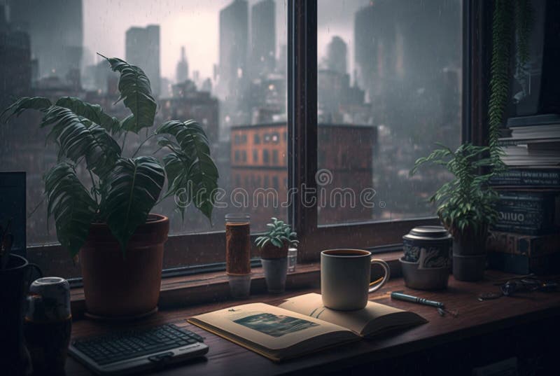 Book Rain Window Stock Illustrations – 177 Book Rain Window Stock ...