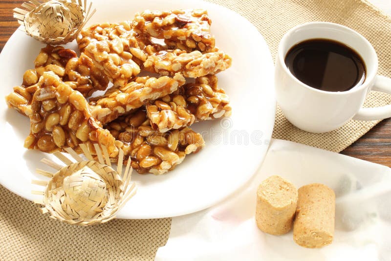 Table of Brazilian June Party with Desserts Made of Peanuts and Coffee ...
