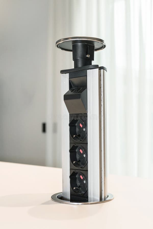 Table built-in socket stock photo. Image of multiple - 361728612