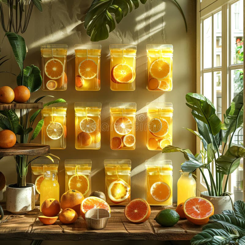 A Table with a Bunch of Oranges and a Few Lemons Stock Image - Image of ...