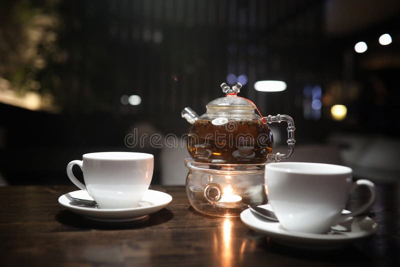 A Table in a Cafe with Objects Stock Image - Image of fresh, cocktail ...