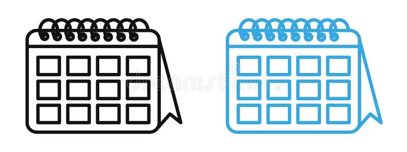 Table Calendar Graphic Representing Organization and Scheduling Tools ...
