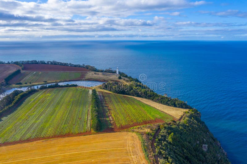 Table Cape Lighthouse at Tasmania, Australia Stock Image - Image of ...