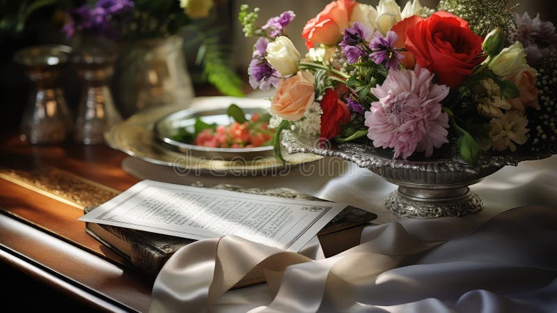 Table certificate silver stock illustration. Illustration of charm ...