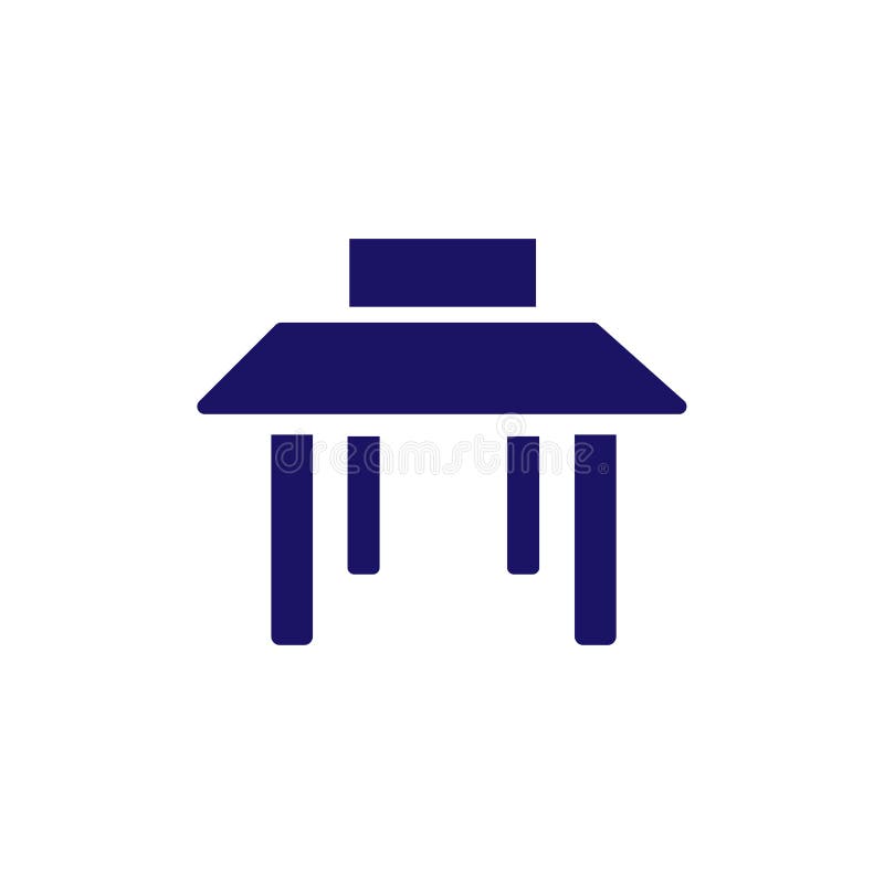 Table and Chair Icon Logo Element. Table Logo Template Stock Vector ...