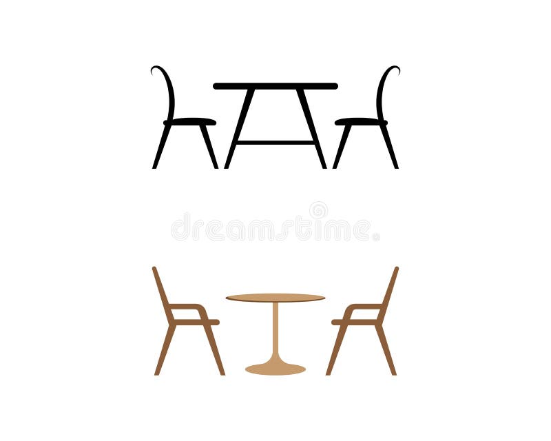 Table Chair Symbol Illustration Stock Vector - Illustration of ...