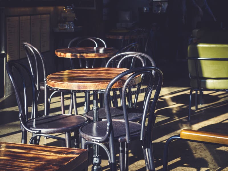 Table and Chairs Seats Outdoor Cafe Restaurant Daylight Stock Photo ...
