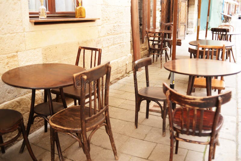 Table and Chairs for Tea or a Friendly Conversation Stock Image - Image ...