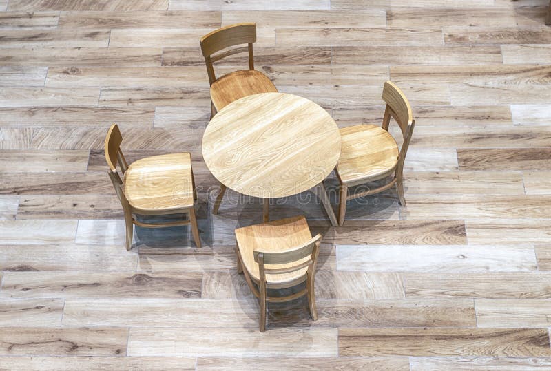 Table and Chairs View from Above Stock Photo - Image of area, chairs ...