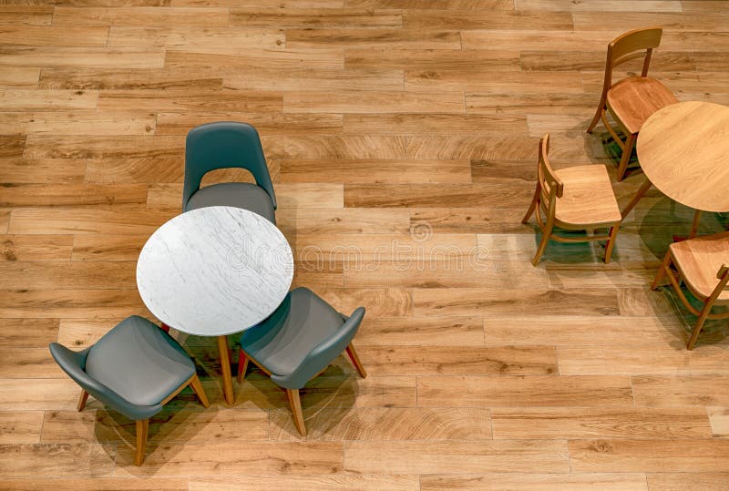 Table and Chairs View from Above Stock Photo - Image of area, chairs ...