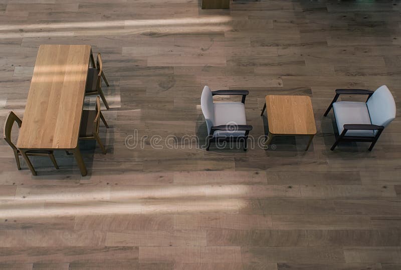 Table and Chairs View from Above Stock Image - Image of aerial ...