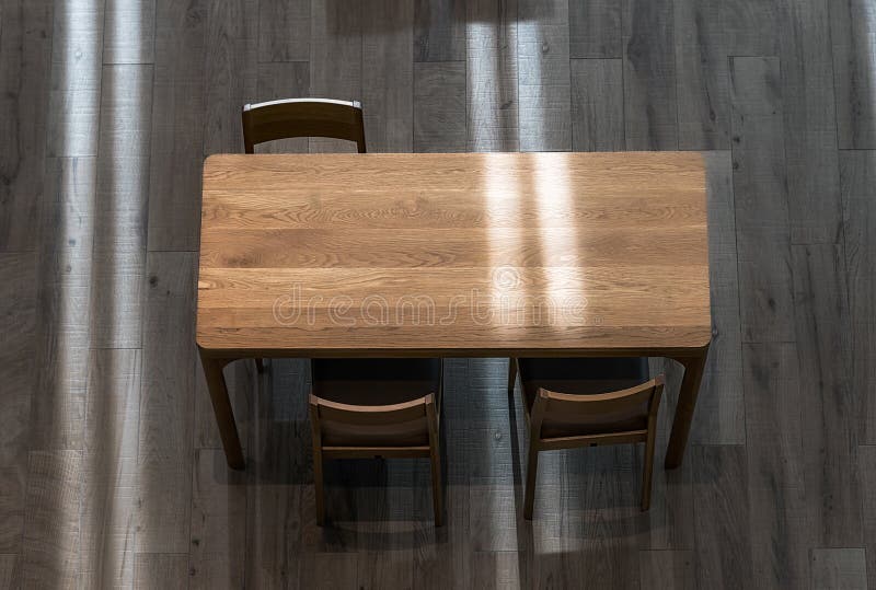 Table and Chairs View from Above Stock Image - Image of copy, archite ...