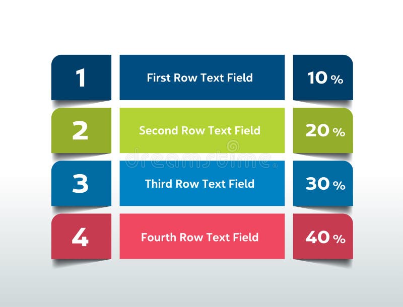 Table, Chart, Schedule. Infographics Elements. Stock Vector ...