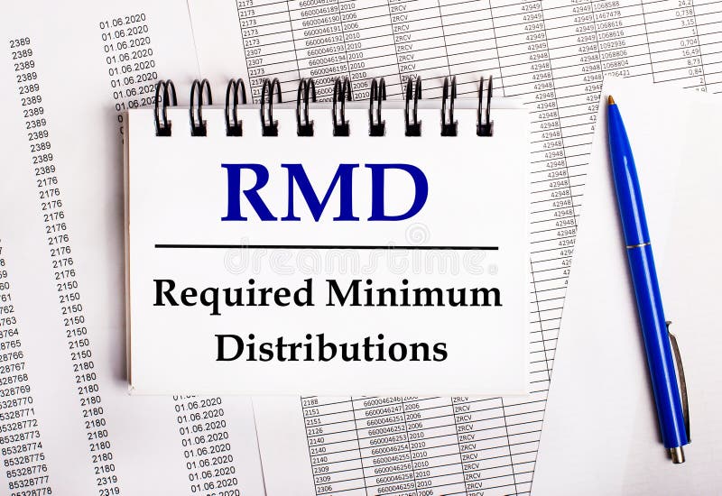 RMD Required Minimum Distributions. Stock Photo - Image of business ...