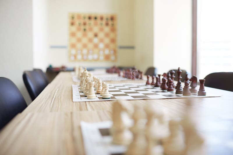 Table in chess class stock image. Image of strategy - 150001669