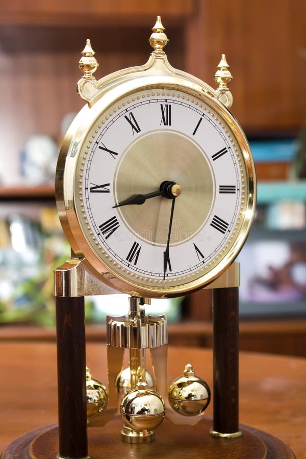 Table clock stock image. Image of mechanical, vintage - 10603659