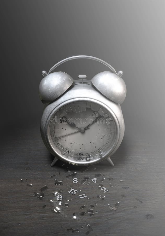 Table Clock Time Run Out stock illustration. Illustration of gone ...