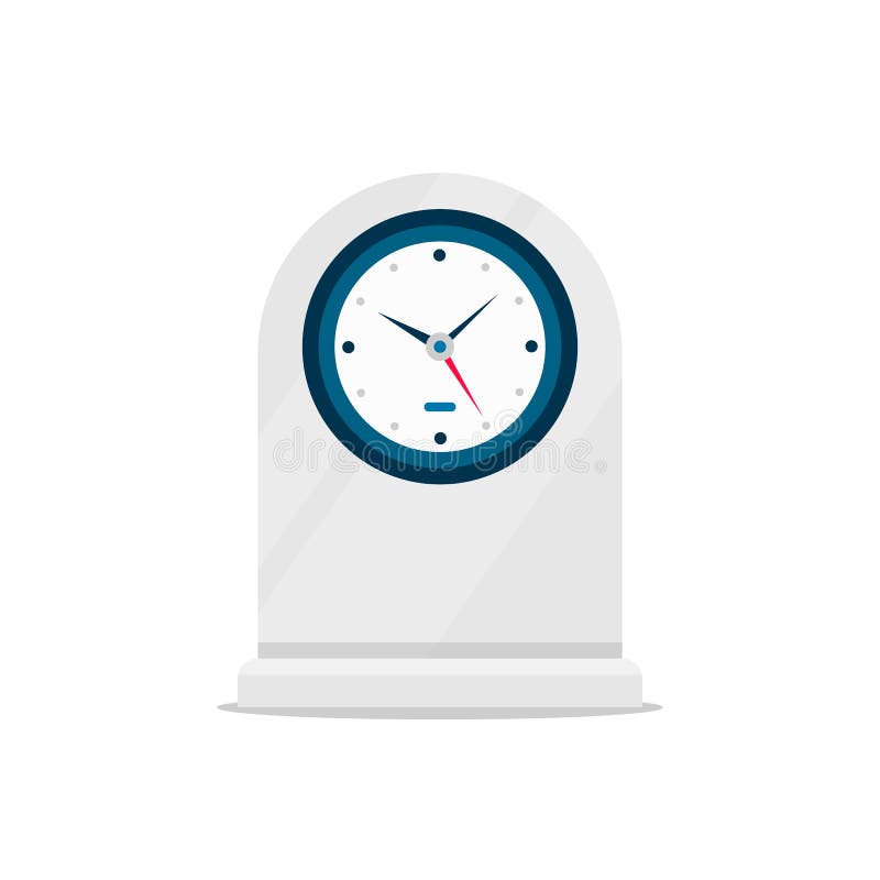 Table Clock Vector Illustration. Watch Time Sign Symbol Stock Vector ...