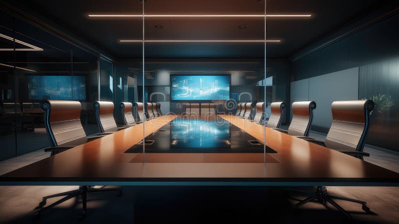 Table closed office stock illustration. Illustration of room - 369736547