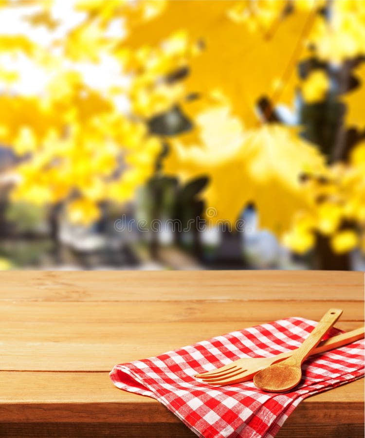 Table cloth stock image. Image of cloth, utensils, spoon - 62040771