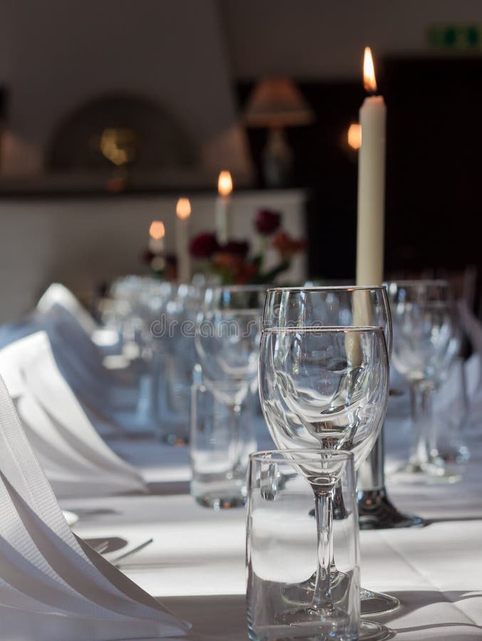 Table Covered for Celebration Stock Photo - Image of banquet, elegance ...