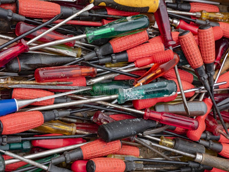 Table Covered with Old Tools Stock Photo - Image of engineering ...