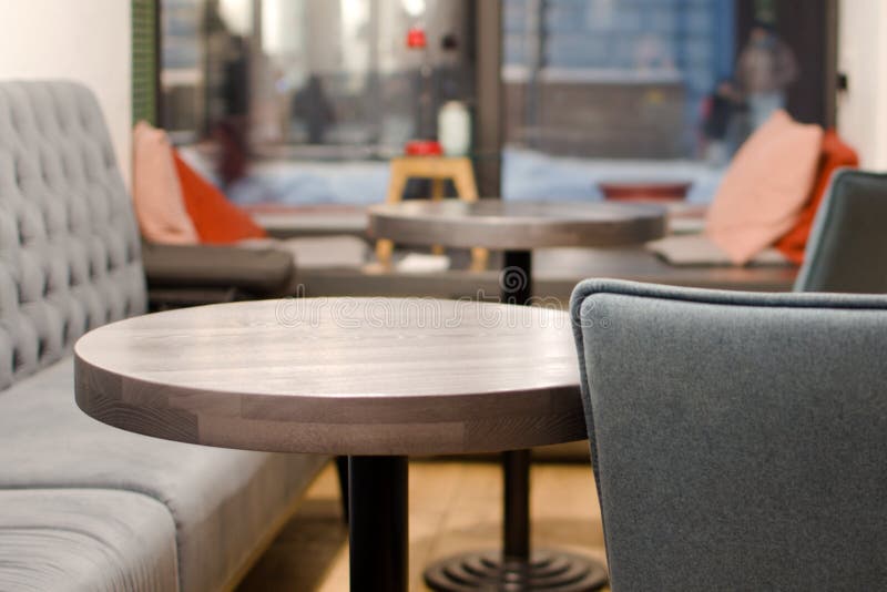 Table in a Cozy Cafe Inside Stock Photo - Image of drink, interior ...