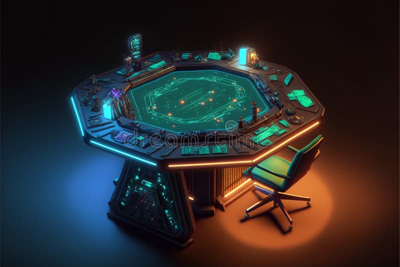 Table Cyberpunk Metaverse Lowpoly, Creative Ai Stock Image - Image of cyberpunk, light: 268611975