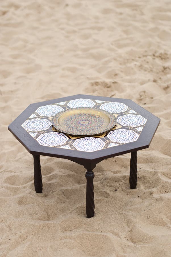 Table in Desert Sahara Morocco Stock Image - Image of comfortable, hill ...