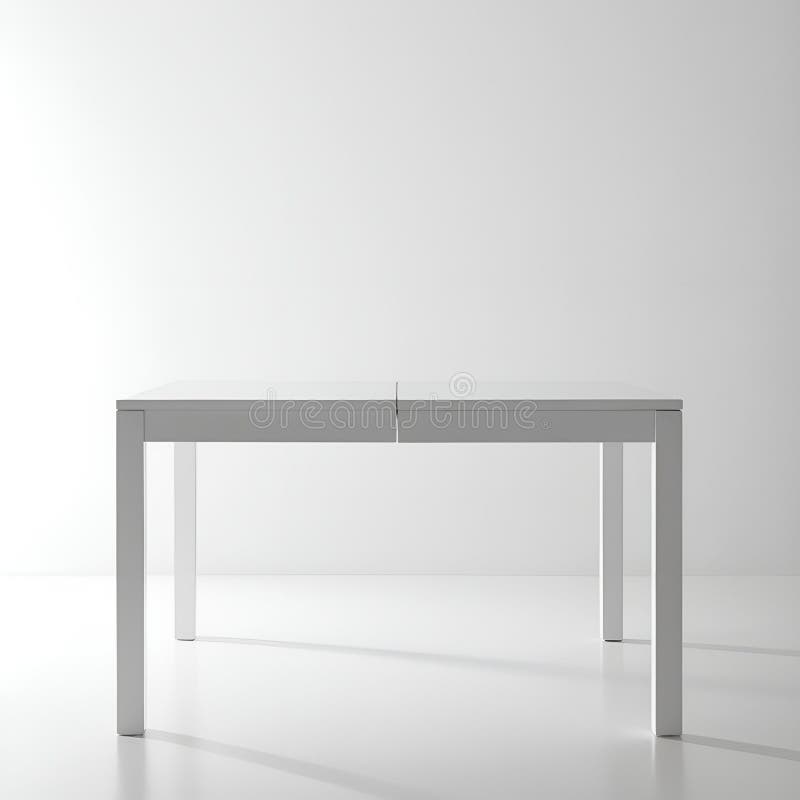 Table Dining Modern White Kitchen Glass Plastic Wooden Rectangular ...