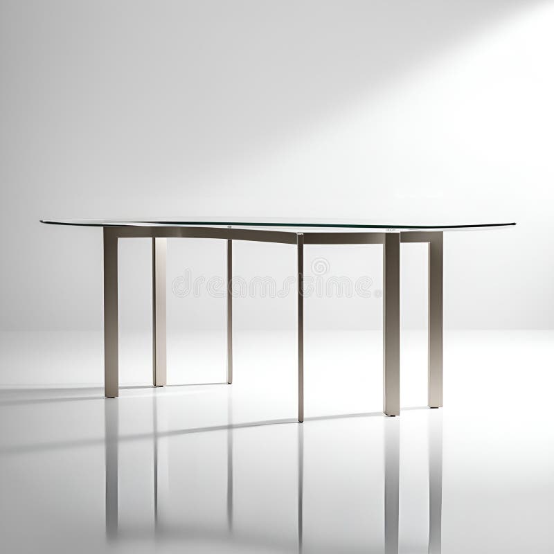 Table Dining Modern White Kitchen Glass Plastic Wooden Rectangular ...