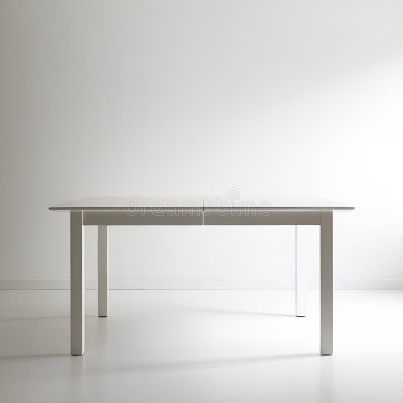 Table Dining Modern White Kitchen Glass Plastic Wooden Rectangular ...