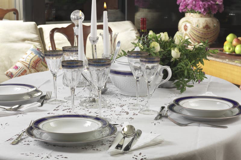 Table for dinner stock photo. Image of home, rustic, table - 3748772