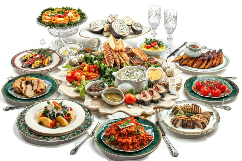 A Table Displaying a Wide Array of Food Options. Great for Food Blogs ...