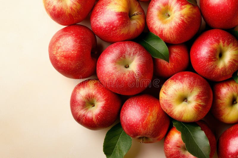 A Table Displays a Variety of Apples Grouped Together. Stock Photo ...