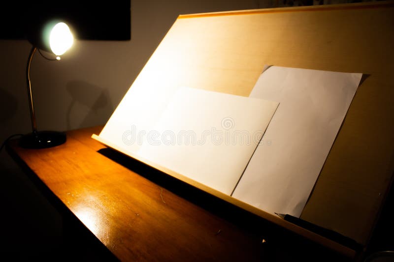 Table for drawing artists stock photo. Image of education - 272753524