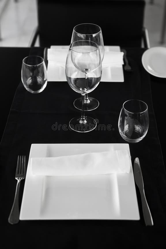 Table for an elegant lunch stock photo. Image of eating - 11963406