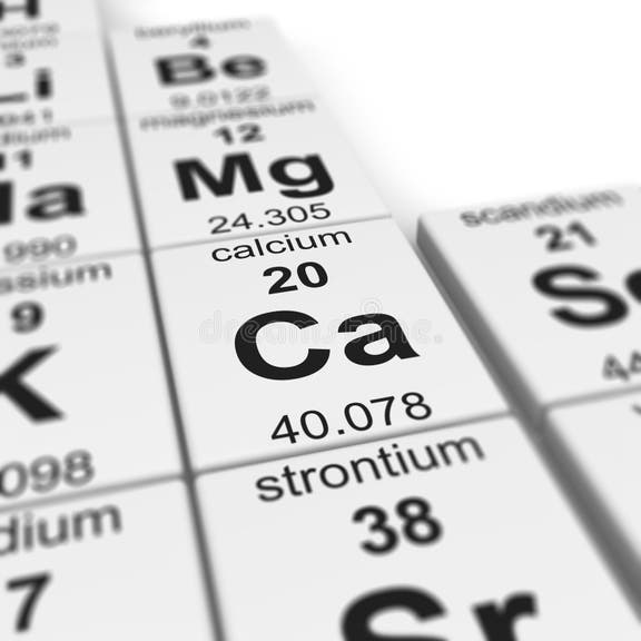 Table of elements_Calcium stock illustration. Illustration of ...