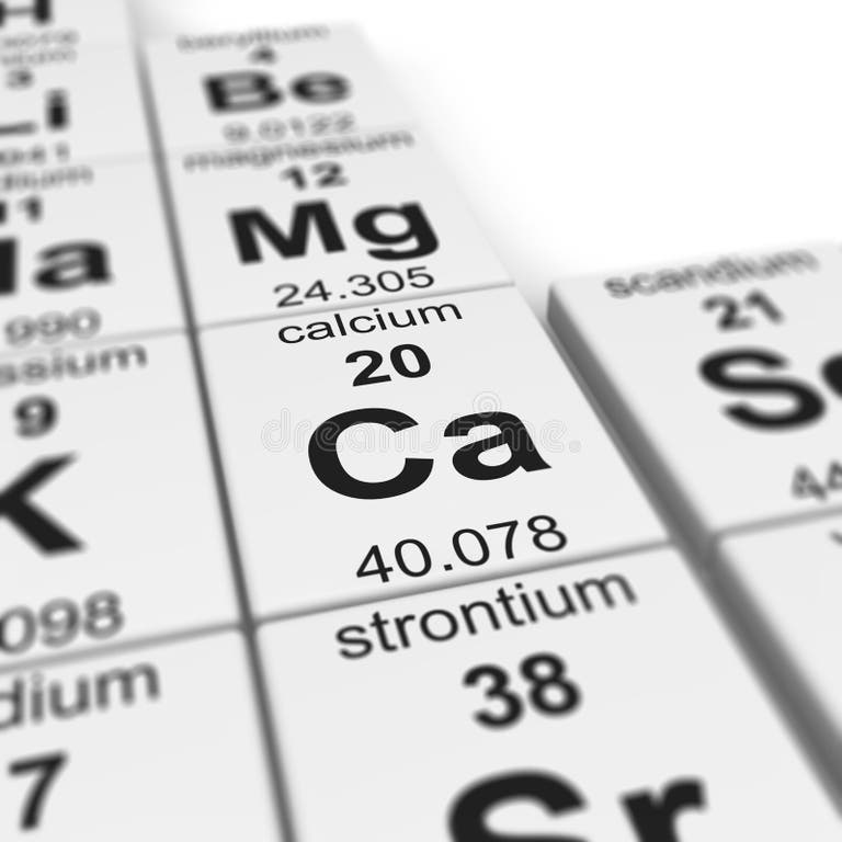 Table of elements_Calcium stock illustration. Illustration of ...