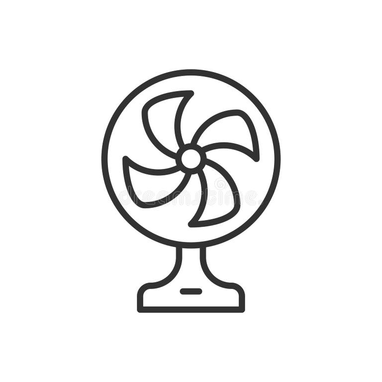 Table Fan Icon Pedestal Stock Illustrations – 22 Table Fan Icon ...