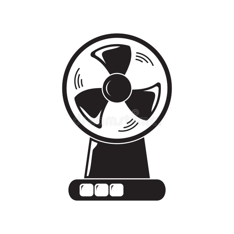 Table Fan. Vector Illustration Decorative Design Stock Vector ...