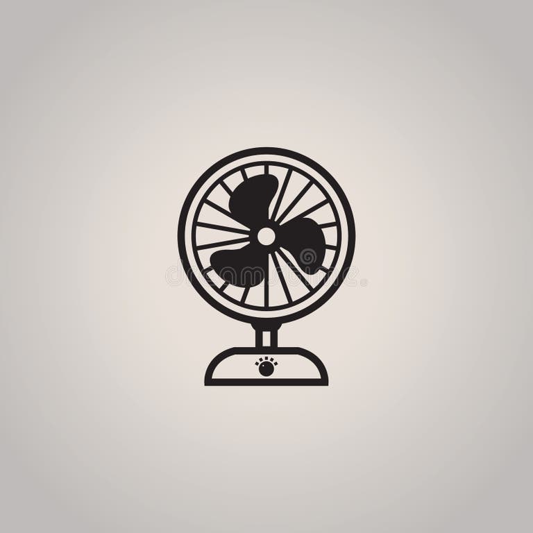 Table Fan. Vector Illustration Decorative Design Stock Vector ...