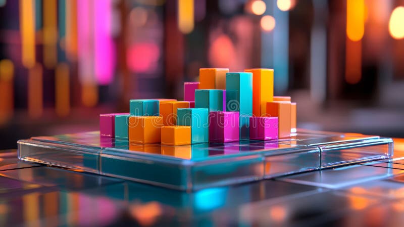 A Table Features a Marketing Plan with Striking Infographics and Unique ...