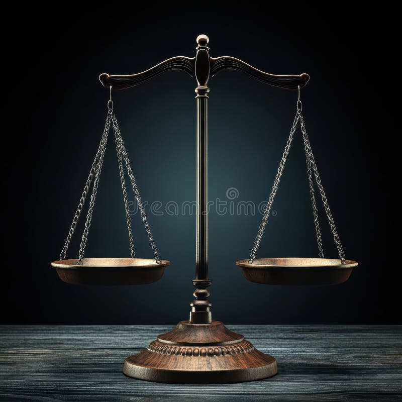 A Table Features a Scale Adorned with Chains, Emphasizing Balance and ...