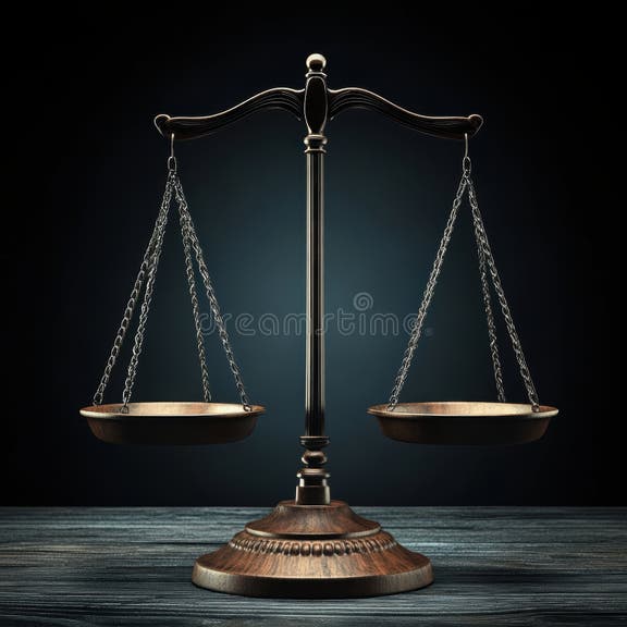 A Table Features a Scale Adorned with Chains, Emphasizing Balance and ...