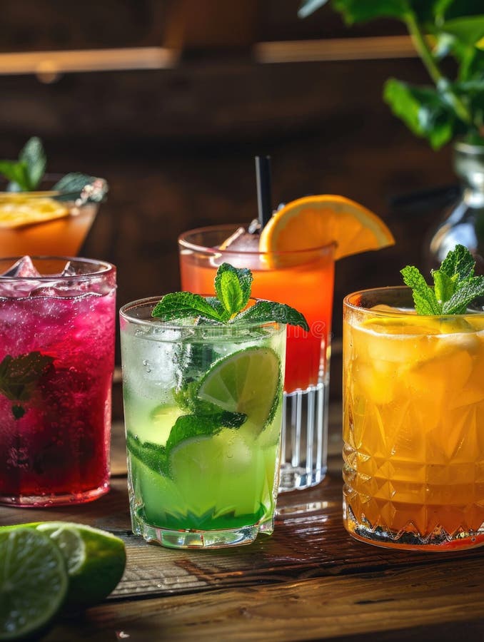 Beverage Table stock image. Image of entertainment, restaurant - 383972211
